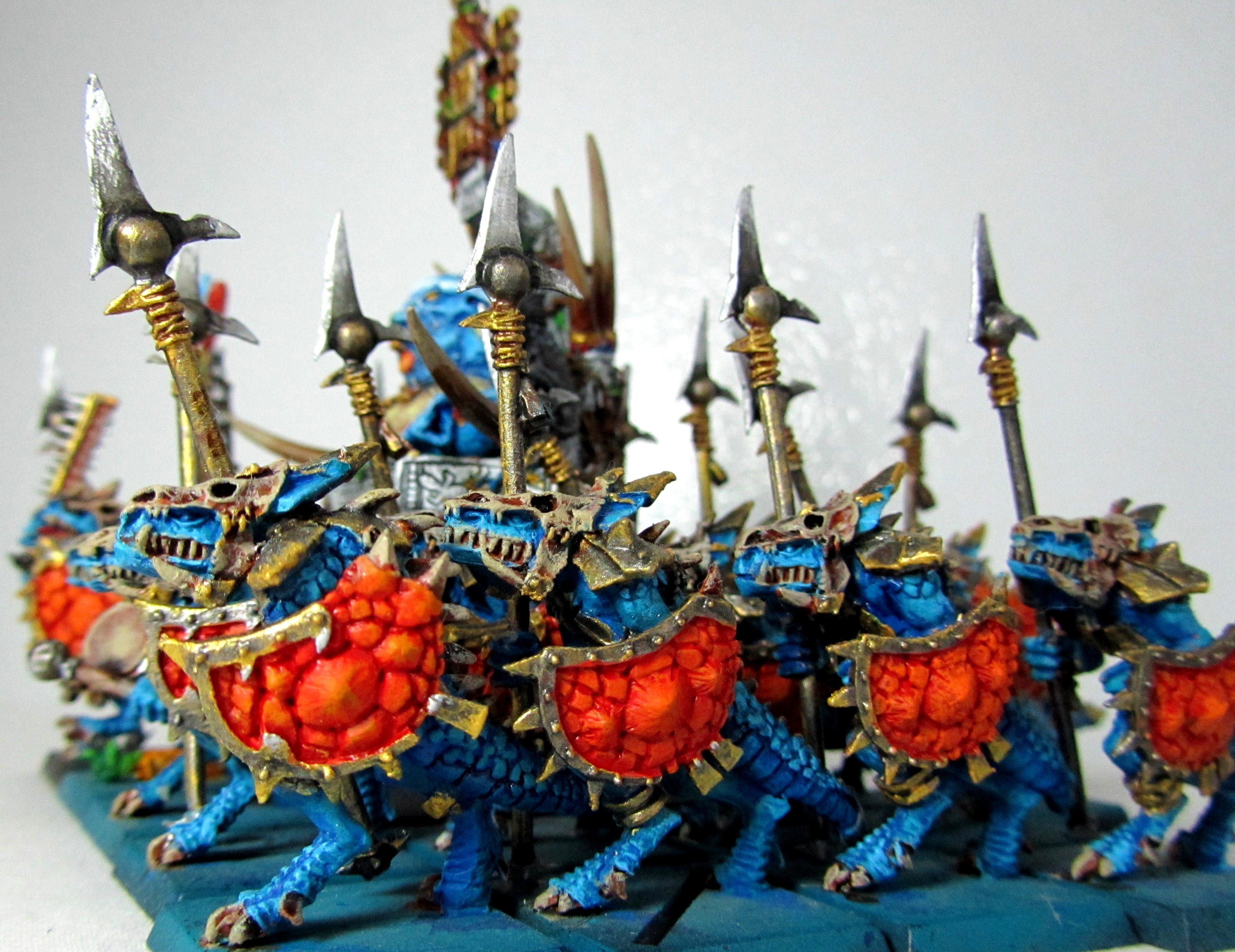 Lizardmen Mage Priest Saurus Slann Temple Guard Slann Mage Priest And Temple Guard